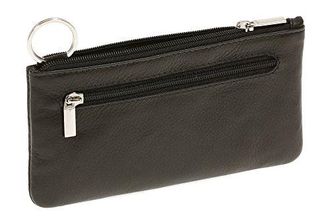 LEAS Pochette pour clés très grande taille, cuir véritable, noir Special Edition