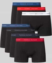 Tommy Hilfiger Trunks aus Baumwoll-Mix im 7er-Pack