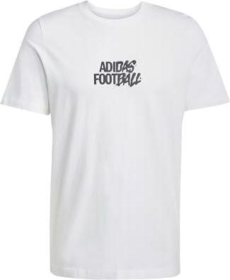 adidas Mens T-Shirt Football Tango History Graphic, White, M