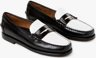 Sebago Mokassins in gemischtem Leder - Schwarz