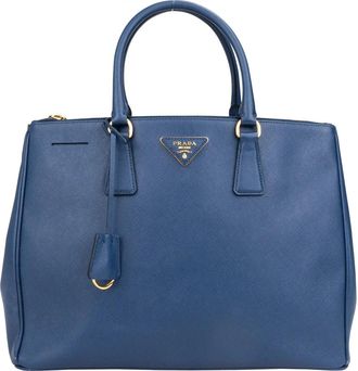 Prada Crossbody Bags - Prada Blue Saffiano Leather Galleria Handbag - Gr. unisize - in Bunt - f&uuml;r Damen