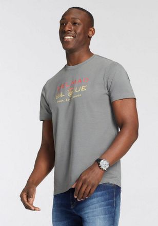 DELMAO T-Shirt Kurzarm, bedruckt, Rundhals, aus 100% Baumwolle