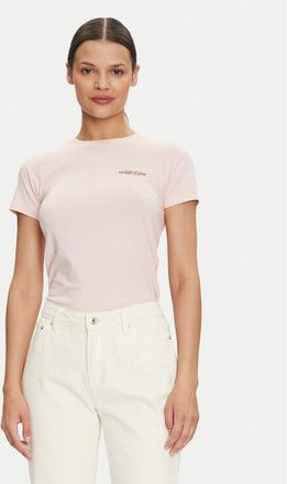 Guess T-Shirt W4YI02 J1314 Rosa Slim Fit