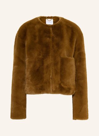 Rich & Royal Kunstfell-Jacke braun