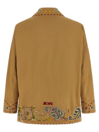Bode Mens Beige Cotton Blazer Clothing