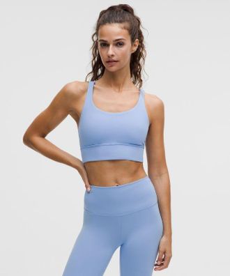 lululemon Soutien-gorge Energy Long pour Femmes - Bleu - Taille 10