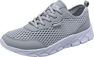 Generic Baskets l&eacute;g&egrave;res pour homme - Chaussures de course en maille respirante - Chaussures de marche confortables &agrave; lacets - Antid&eacute;rapantes - Chaussures d&eacute;co