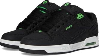 Osiris Chaussures de skate Peril pour homme, Noir/noir/vert, 44.5 EU