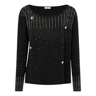 Fracomina Rundhals-Strickpullover - - Knitwear - Damen - Schwarzk - L