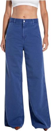 Replay Femme, Jeans, Bleu, Taille: W27 W8247 Wide Leg Jeans