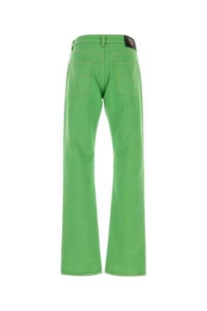 Versace Mens Denim Jeans Green Cotton