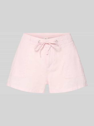 Gina Tricot Leinenshorts mit Bindeg&uuml;rtel und Eingrifftaschen