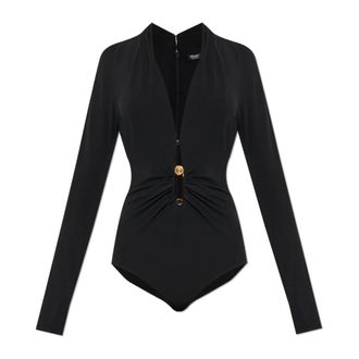Versace Body mit dekorativer Sicherheitsnadel - - Tops - Damen - Schwarzk - M