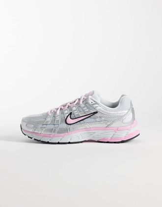 Nike P-6000 - Baskets - Argent m&eacute;tallis&eacute; et rose-Argent&eacute;