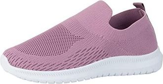 Generic Baskets pour femme - Chaussures de course &agrave; enfiler - Chaussures de sport mains libres - Semelle &eacute;paisse - Confortables - Chaussures de tennis - Coule