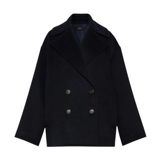 Max Mara Cappotto caban doppiopetto - Femme - Manteaux - Bleu - Taille: 34 FR