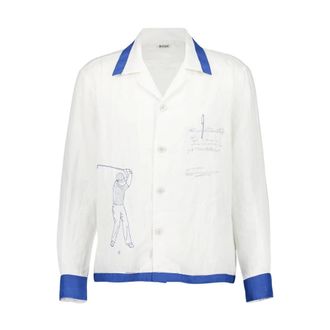 Bode Homme, Chemises, Blanc, Taille: M Chemise Vintage Golf Club Champion