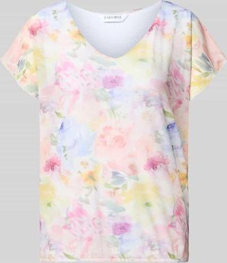 Zabaione T-Shirt im Allover-Look Modell Pa44ndora