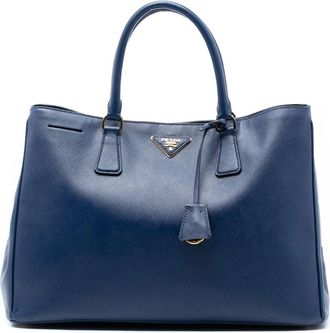 Prada 2010-2025 Large Saffiano Lux Galleria Tote satchel - Blau