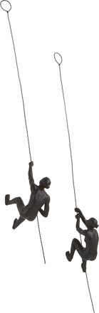 Jotex Female Climbers Dekorative Figuren, 2er-Pack, Rostbraun, Braun