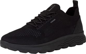 Geox Herren U SPHERICA Sneaker, Black, 44 EU
