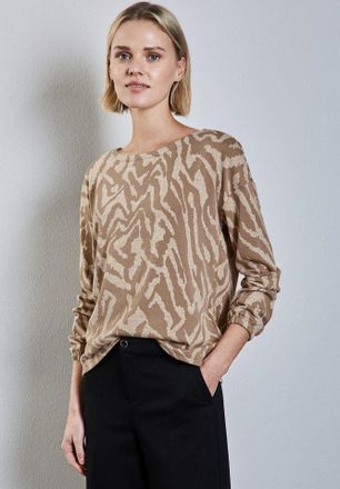 Street One Langarmshirt mit U-Boot-Ausschnitt