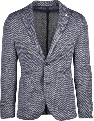 Luigi Bianchi Mantova Homme, Vestes, Bleu, Taille: L Blazer sfiancato