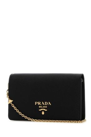 Prada Womens Black Leather Mini Shoulder Strap Nero Borse A Tracolla Bag