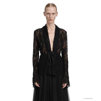 Marc Le Bihan Lace Blazer