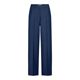 Co'Couture Femme, Pantalons, Bleu, Taille: 36 FR Wide Pantalons