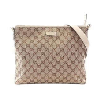 Gucci Sac bandouli&egrave;re en toile et cuir GG Pre-owned - Femme - Pre-owned - Beige - Taille: ONE Size