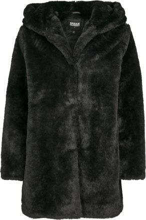 Urban Classics Damen Ladies Hooded Teddy Coat