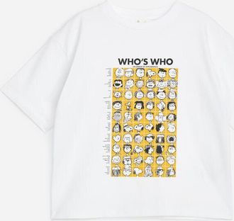 Arket Peanuts T-Shirt -Wei&szlig;