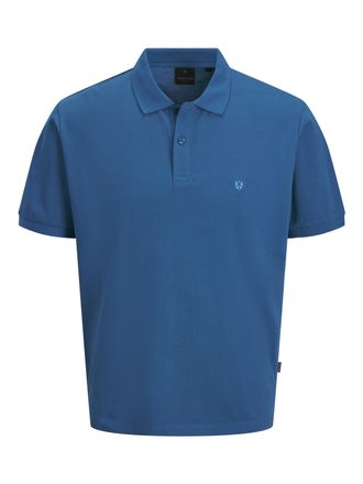 Jack & Jones Poloshirt JACK & JONES JPRBLAWESTON SS POLO, Herren, Gr. XL, d&eacute;ja vu blau detail:solid, Jersey, Obermaterial: 100% Baumwolle, unifarben, regular fit n