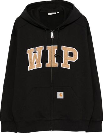 Carhartt Work in Progress Logo-appliqu&eacute; Zip-up Hoodie