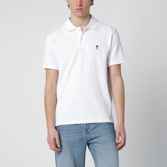 Ami Wei&szlig;es Ami De Coeur Polohemd