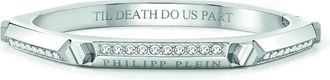 Philipp Plein Armband - Armband The Plein Cuff - Gr. L - in Silber - f&uuml;r Damen