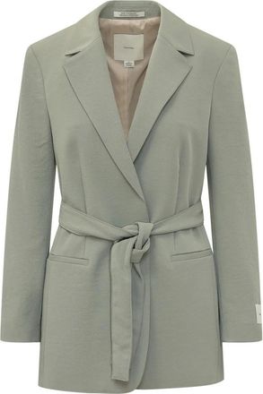 Calvin Klein Femme, Vestes, Vert, Taille: 38 FR Blazer D&eacute;contract&eacute; en Twill avec Ceinture