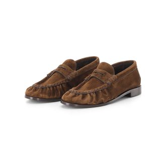 Saint Laurent Loafers aus Veloursleder