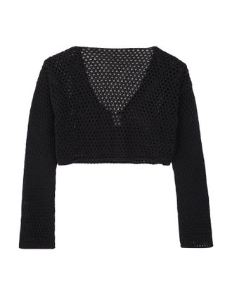 8 by YOOX OPEN-WORK KNIT SWEATER
