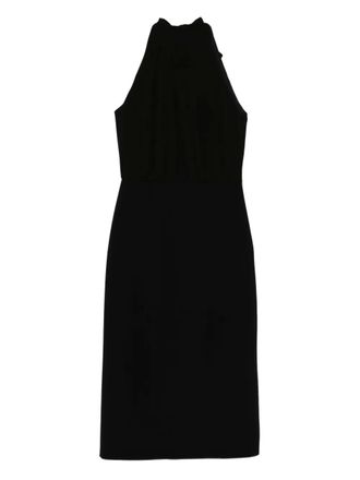 Max Mara robe mi-longue à dos nu - Noir