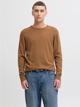 Jack & Jones Rundhalspullover JJEEMIL KNIT CREW NECK NOOS Baumwollmischung, regular fit