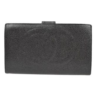 Chanel Pre-owned Leder Geldb&ouml;rse - - Pre-owned - Damen - Schwarzk - ONE SIZE