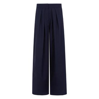 Balmain High Waist Grain de Poudre Tailored Pants - - Trousers - Damen - Schwarzk - S