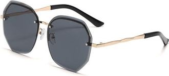 Generic Lunettes De Soleil Polaris&eacute;es &Agrave; Monture M&eacute;tallique Large For Hommes Et Femmes, Id&eacute;ales For Lext&eacute;rieur, Les F&ecirc;tes Et Autres Occasions Sp&eacute;ciales.(Black)