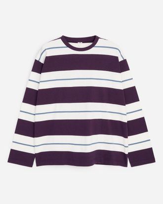 Arket Lockeres Langarmshirt -Lila