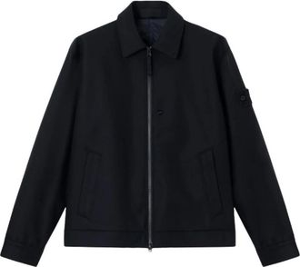 Stone Island Homme, Vestes, Bleu, Taille: XL Veste chemise zippée Double Slider