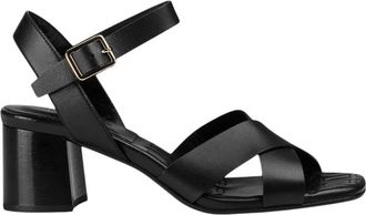 Doucal's Femme, Chaussures, Noir, Taille: 37 EU Sandales &agrave; talons hauts &agrave; brides crois&eacute;es