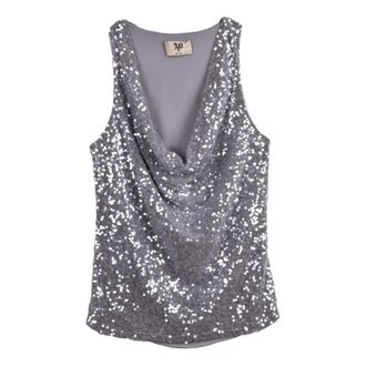 Aniye By Total Paillettes Top - - Tops - Damen - Grau - 2XS
