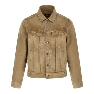 Tom Ford Homme, Vestes, Beige, Taille: M Icon Denim Jacket